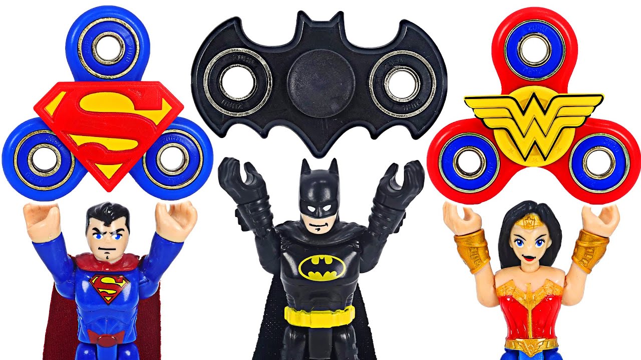 DC Justice League fidget spinner! Superman, Batman, Woder Woman! Go ...
