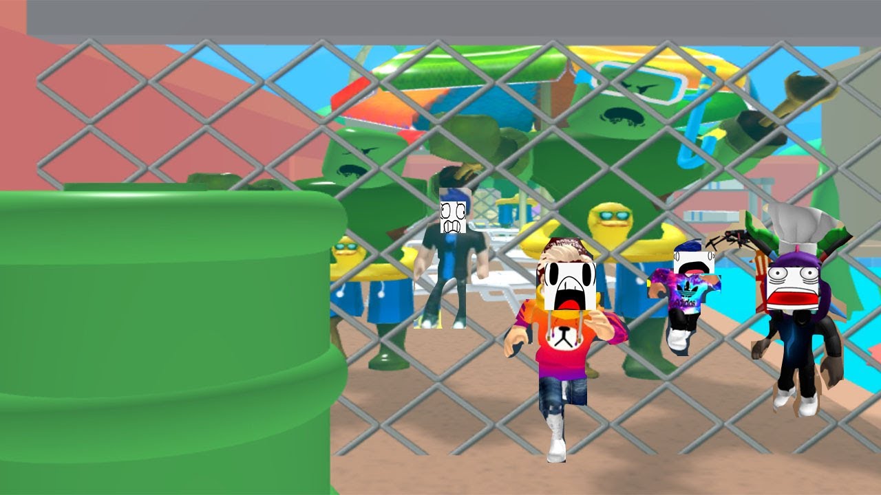 ESCAPE THE ZOMBIE POOL OBBY! - YouTube