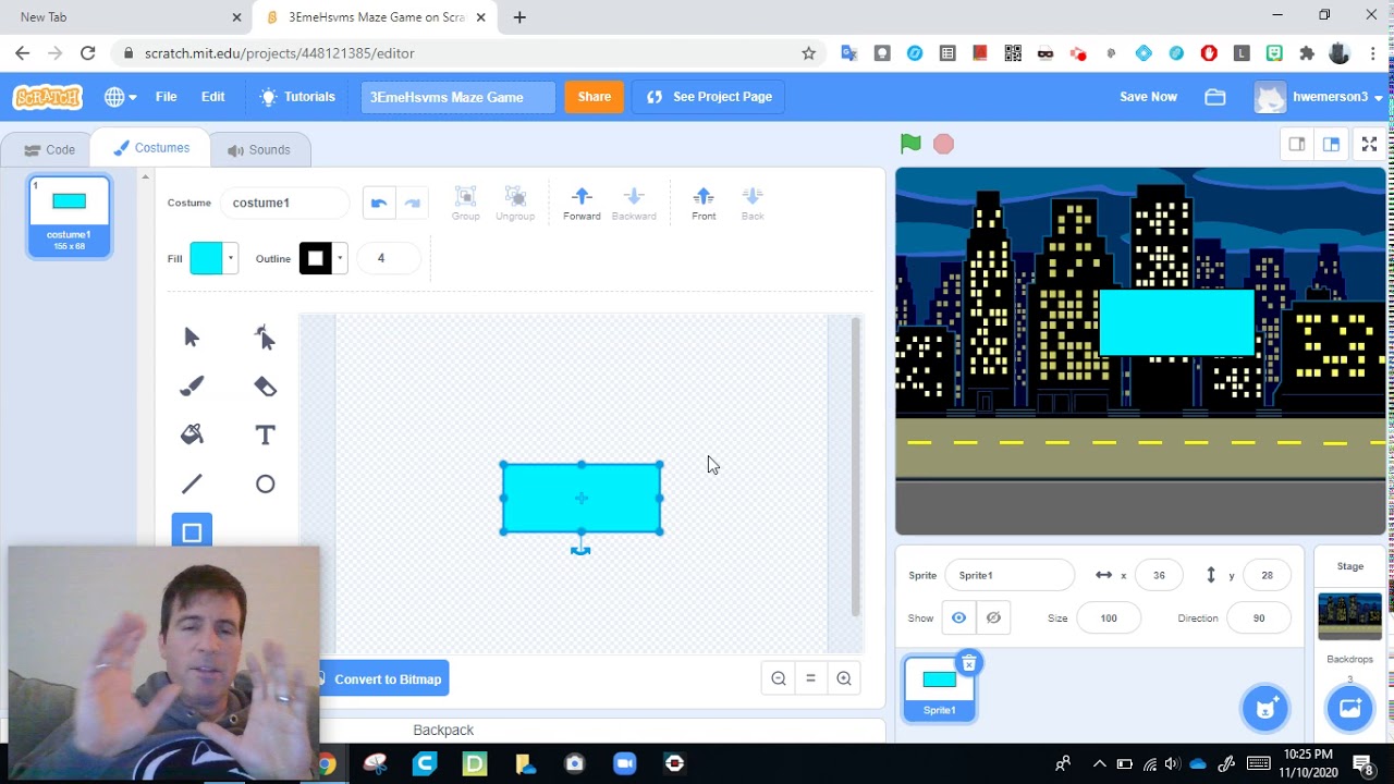 Scratch Maze Game - Start Button - YouTube