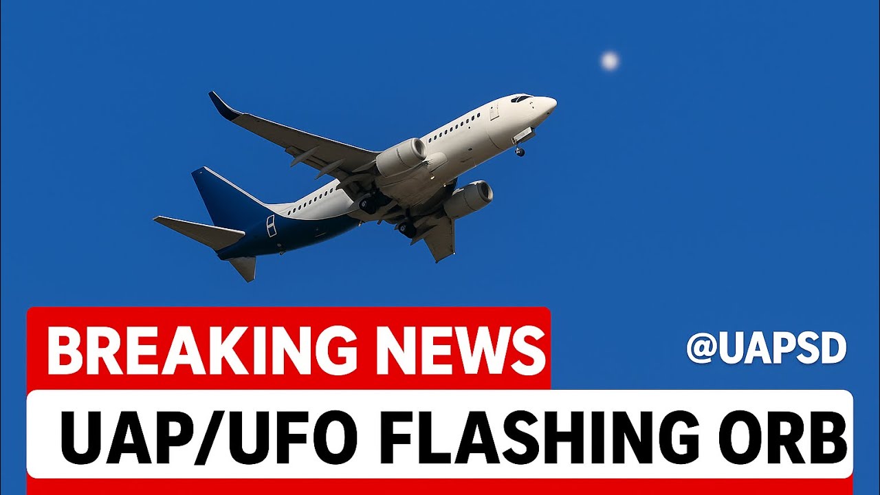 UAP/UFO Flashing Orb Scanning a Plane 16 June, 2025 - YouTube