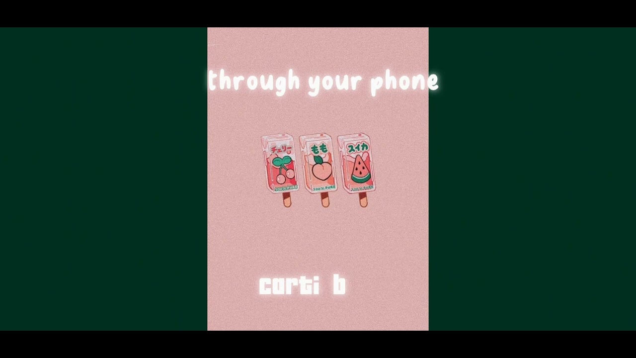 through your phone sped up-cardi b - YouTube