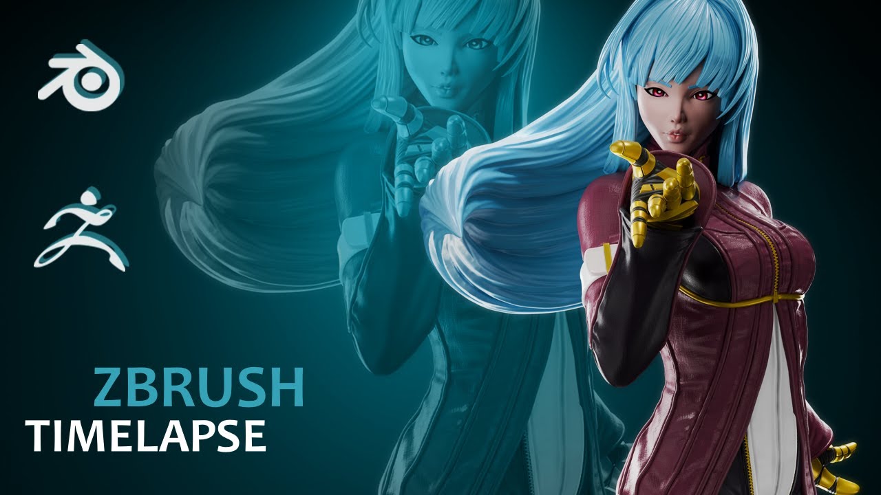 Kula (The King Of Fighters) | Zbrush Timelapse | Speed Sculpt - YouTube