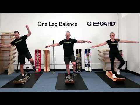 Two Foot Balance Exercise Demonstration on a GiBoard Balance Board ...