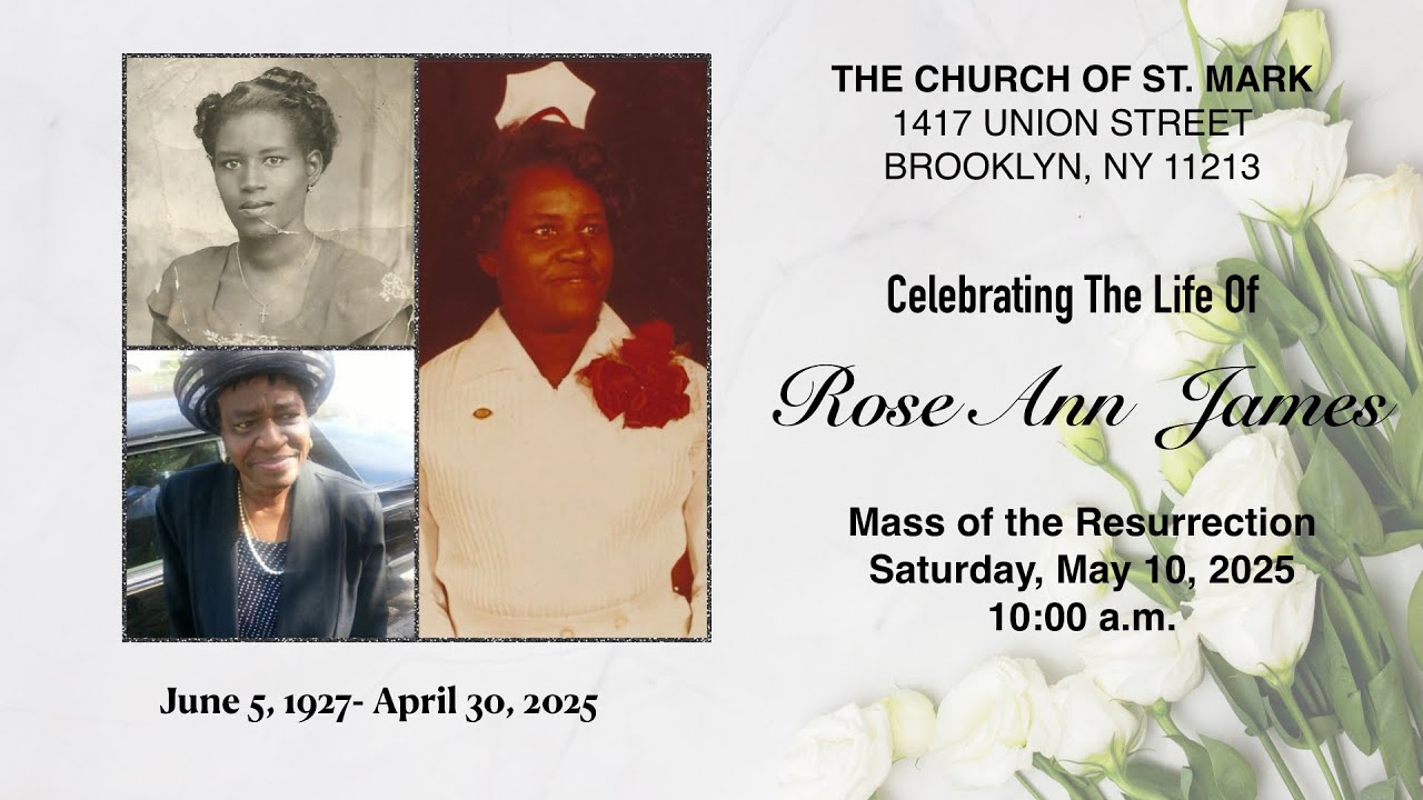 Celebrating The Life Of Rose Ann James - YouTube