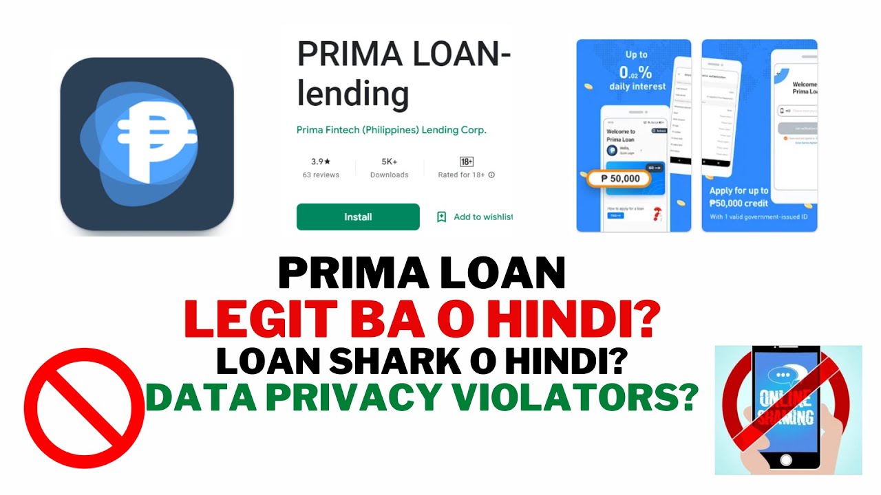 PRIMA LOAN | Loan Shark | Data Privacy Violators | NOT RECOMMENDED ...
