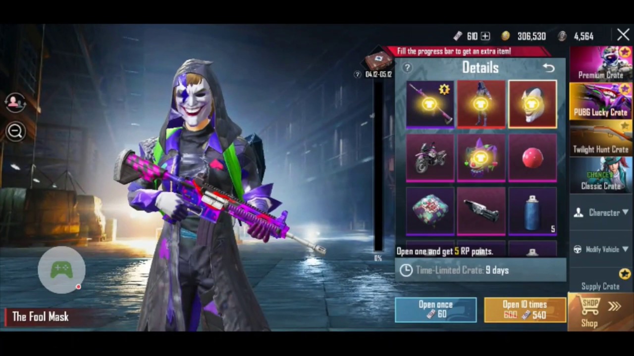 THE FOOL M416 AND FOOL SET 4k UC ( PUBG MOBILE ) - LUCKY CRATE OPENING ...