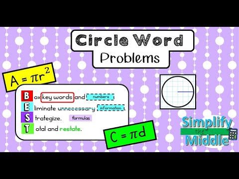 Circle Word Problems - YouTube