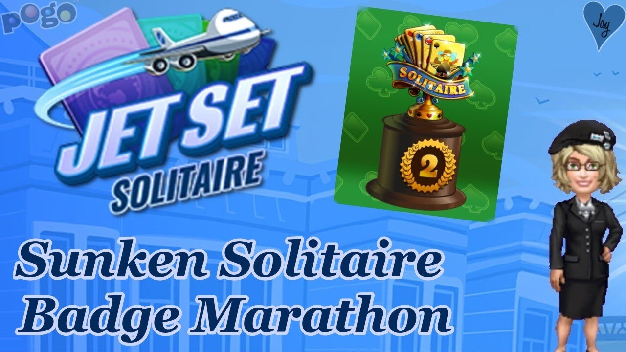 Pogo Games: Sunken Solitaire Marathon - Jet Set Solitaire - YouTube