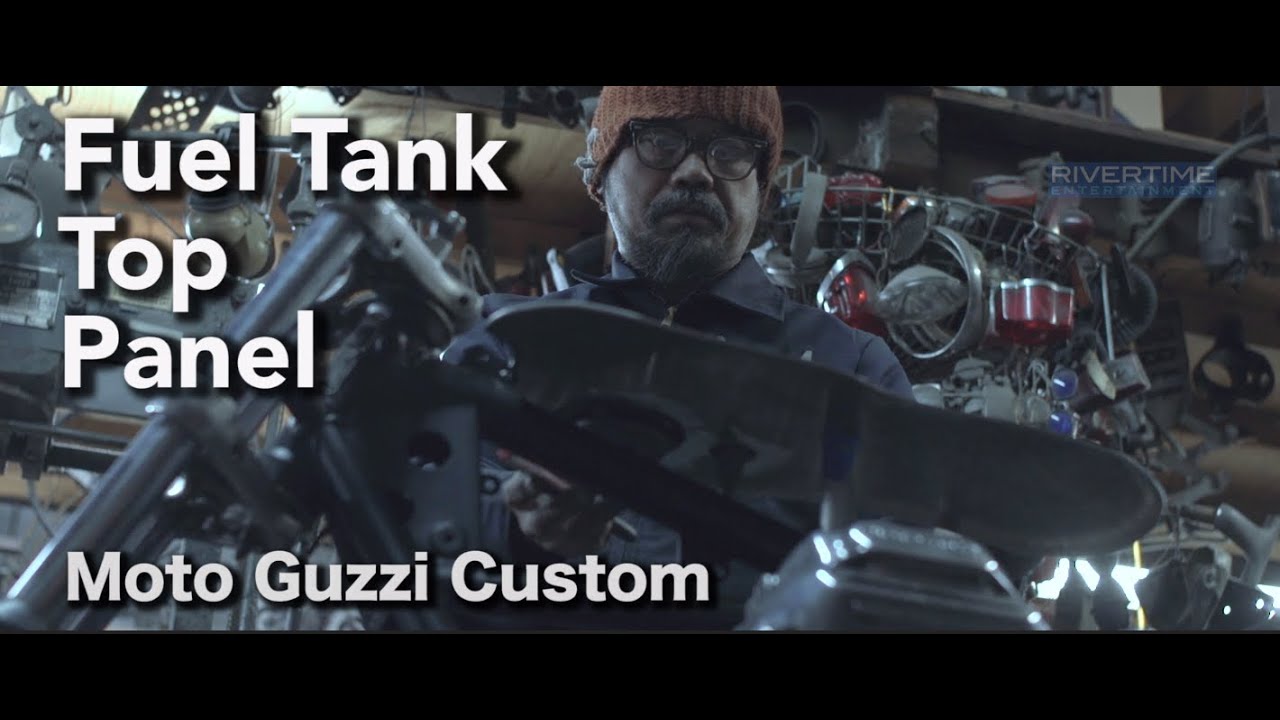Custom Motorcycle [Cutting the Fuel Tank Top Panel] Moto Guzzi Shinya ...