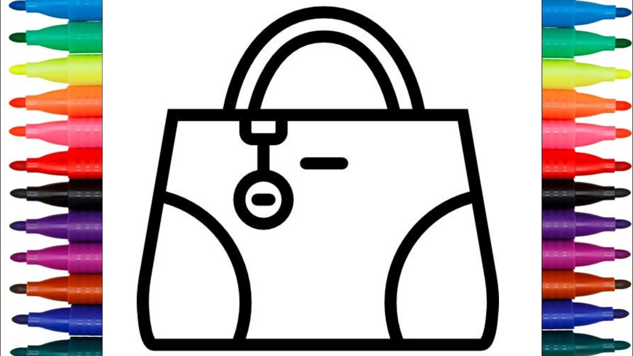 How to draw purse 👛 step by step drawing for kids 💫|| easy drawing ...