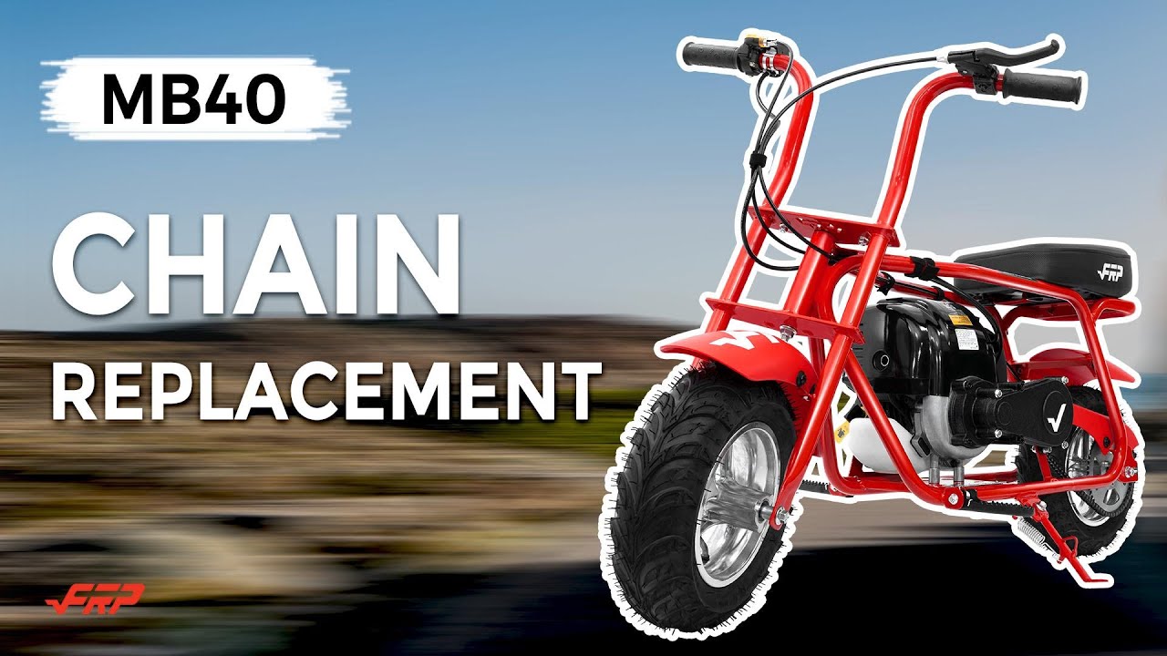 How to Replace the Chain for FRP MB40 Mini Bike - YouTube