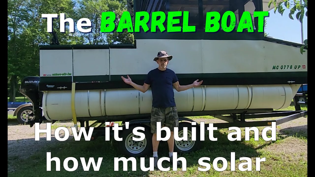 HOW IT'S BUILT Solar Barrel Boat Camper - YouTube