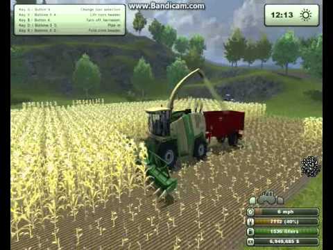 Farming Simulator 2013 Corn Harvest - YouTube