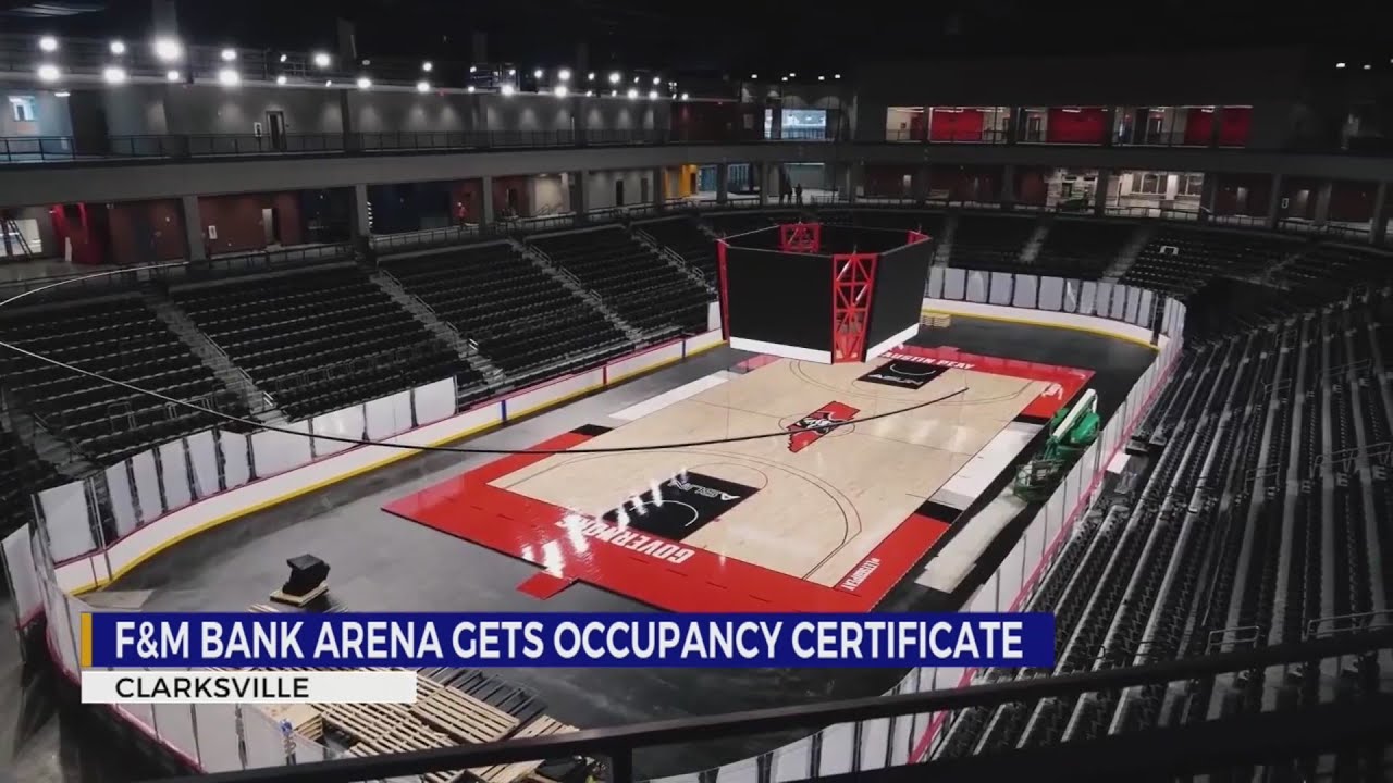 F&M Bank Arena gets occupancy certificate in Clarksville - YouTube