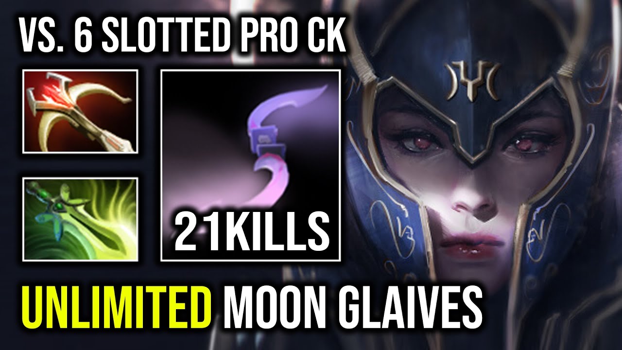 Unlimited Moon Glaives 10K MMR Luna 7 Slotted Late Game Carry Vs Chaos ...
