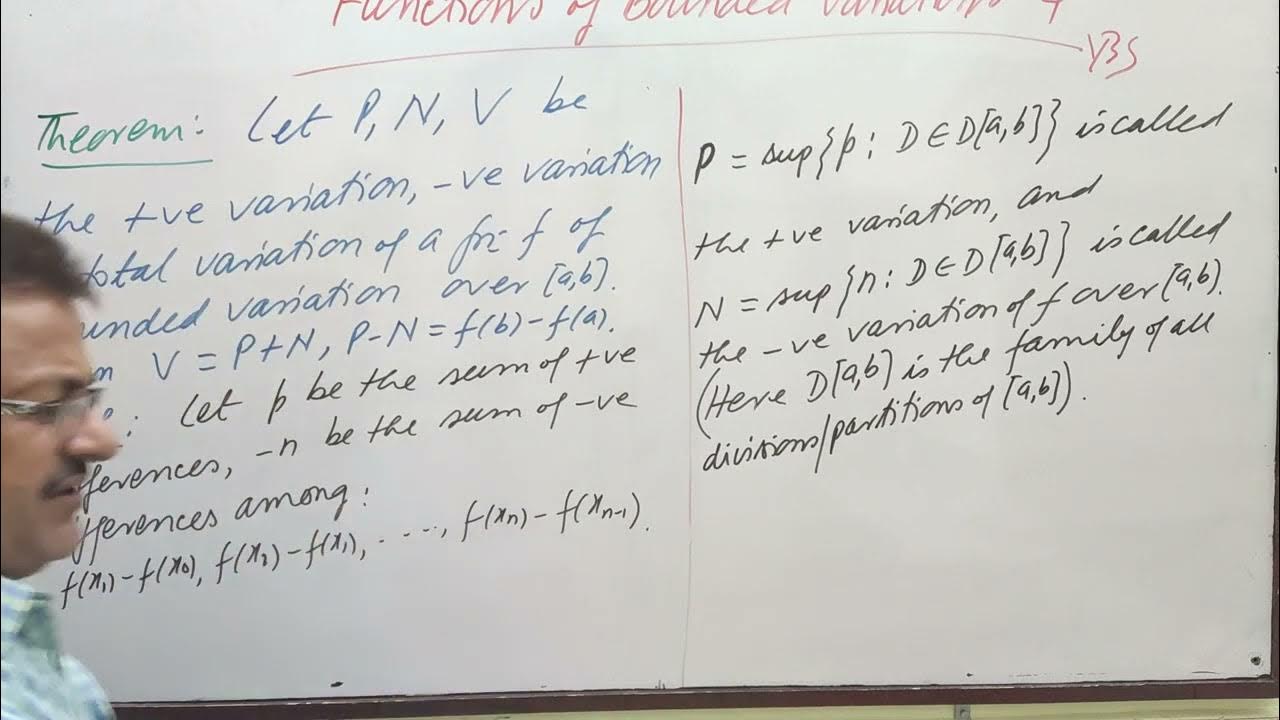 Functions of Bounded Variation 4,by Yogendra Bahadur Singh 'Sagar Meerjapuree ' - YouTube