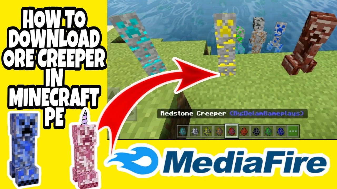Ore creeper in Minecraft pocket edition| Ore creeper in Minecraft PE ...