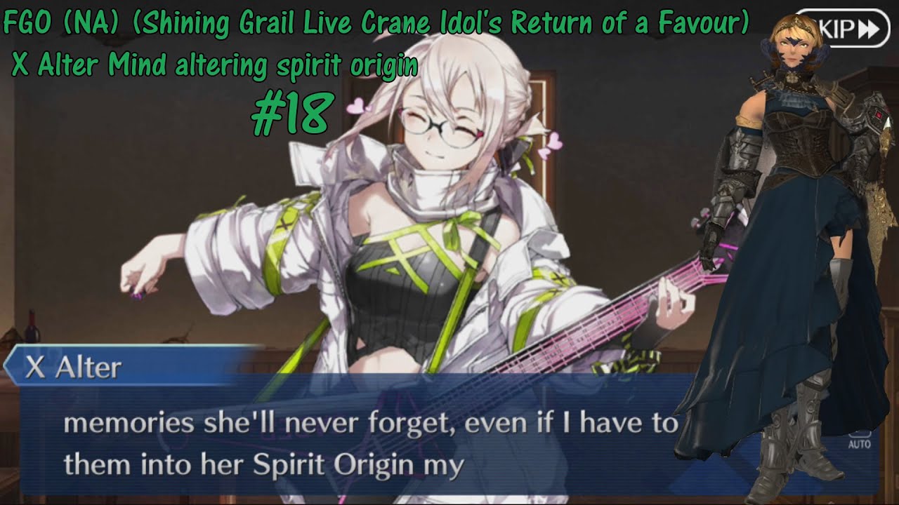 FGO (NA) (Shining Grail Live Crane Idol's Return of a Favour) X Alter ...