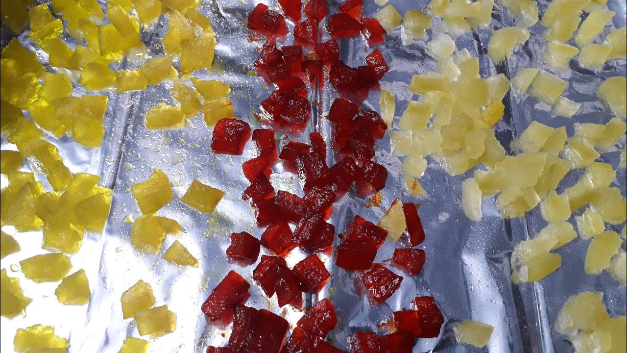 HOMEMADE TUTI FRUTI WITH NATURAL COLORS - YouTube