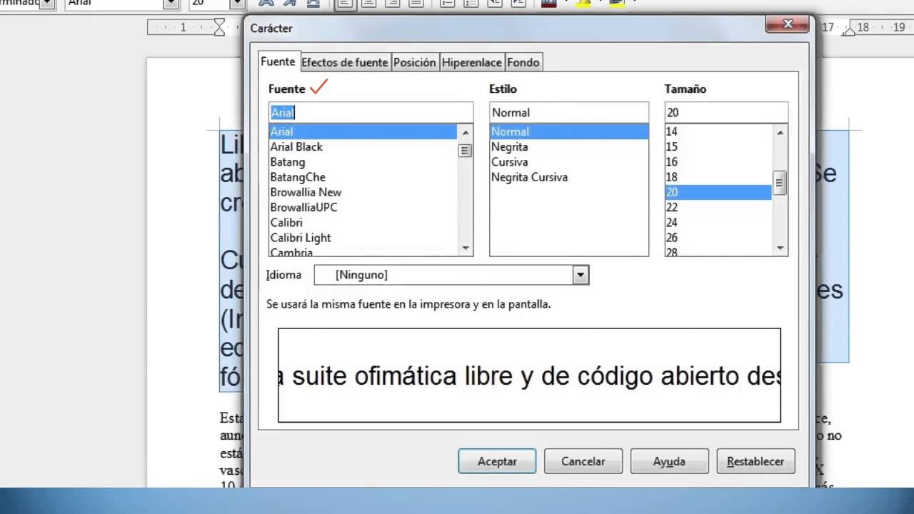 Formato de Caracteres - YouTube