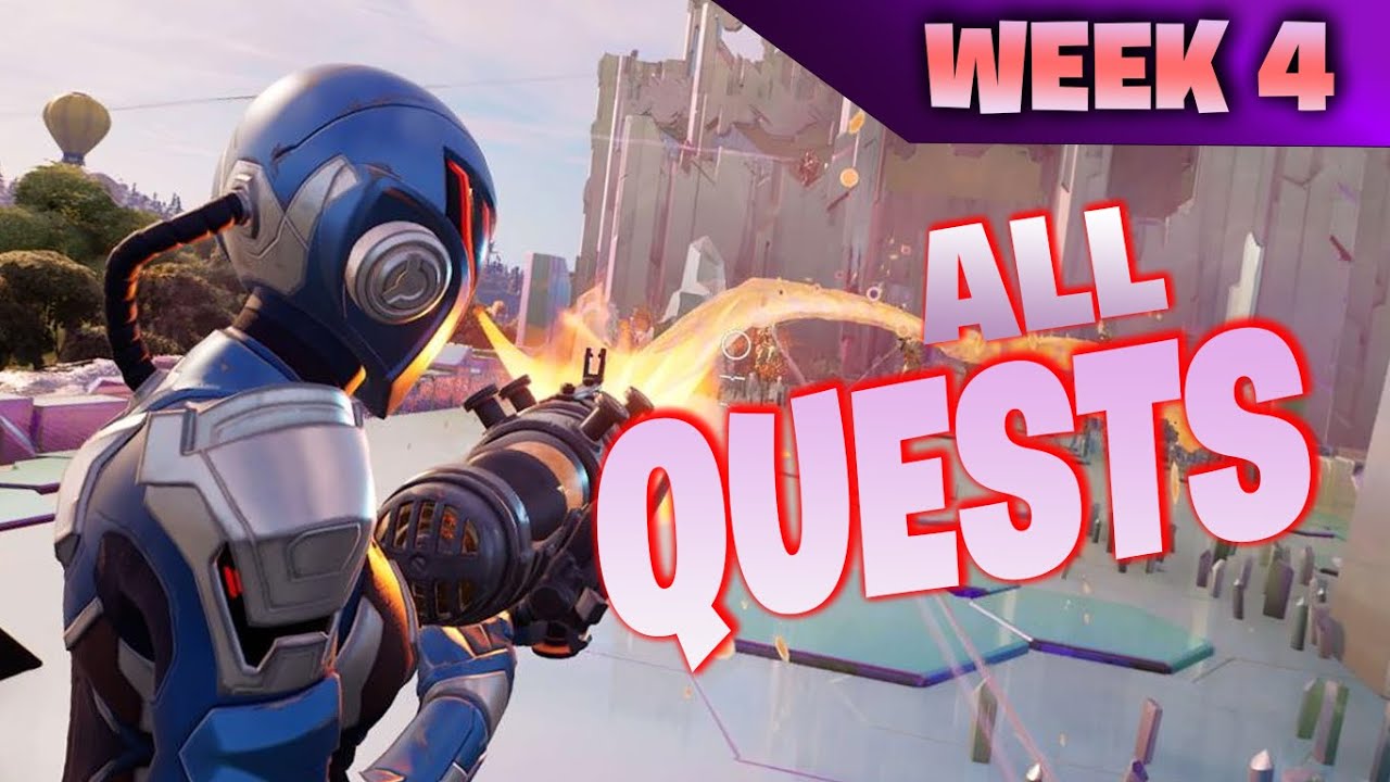 Week 4 Challenges Are Now LIVE in FORTNITE! (All Challenges!) - YouTube
