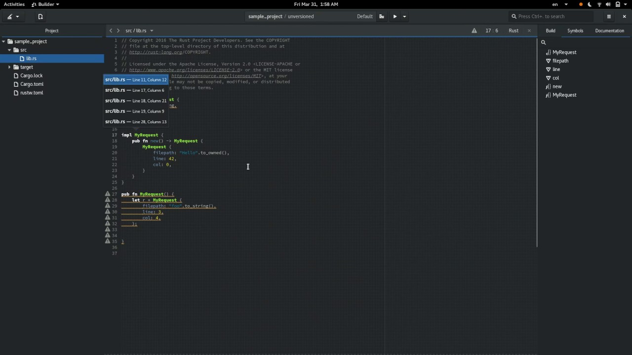 Find All References for Rust in Builder - YouTube