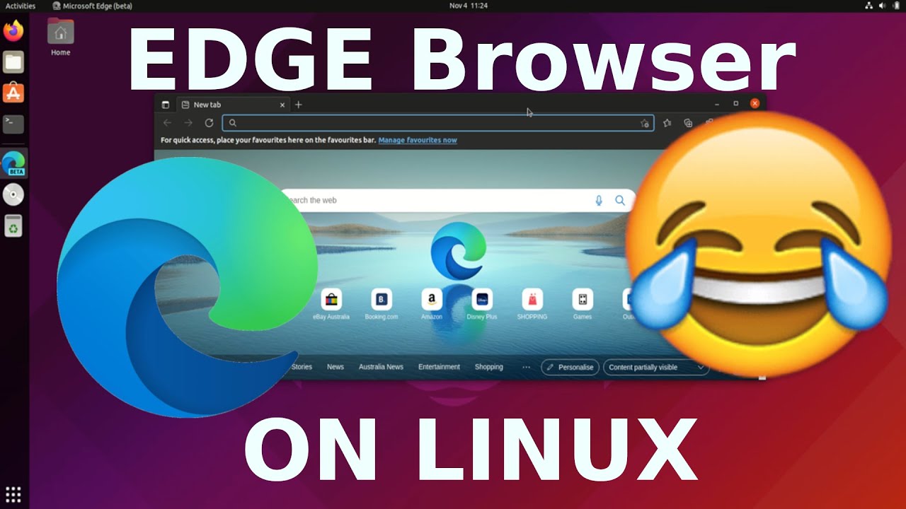 Microsoft Edge now on Linux Ubuntu! 😂 - YouTube