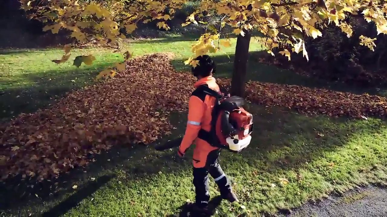 How to Use a Leaf Blower - YouTube