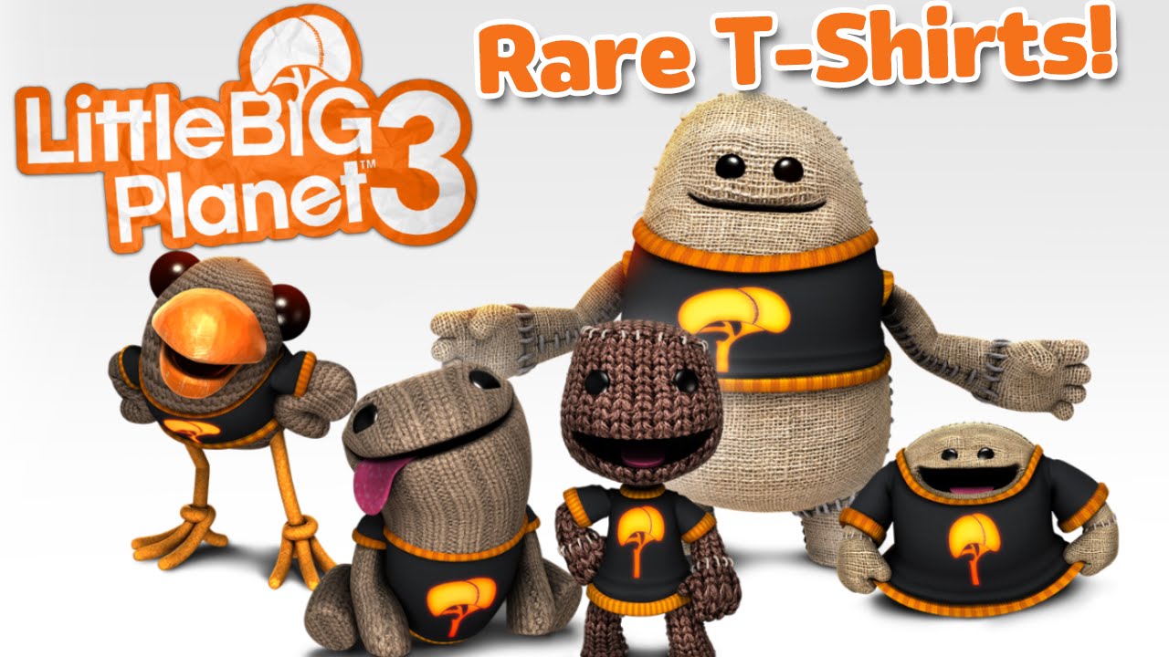 LittleBigPlanet 3 - Rare Launch T-Shirt Costume Pack DLC! - YouTube