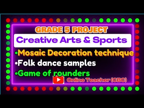 Creative Arts Sports Grade 5 project/ how to decorate items using ...