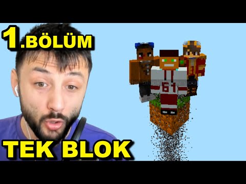 Ekiple TEK BLOK MİNECRAFT SkyBlock 1.Bölüm