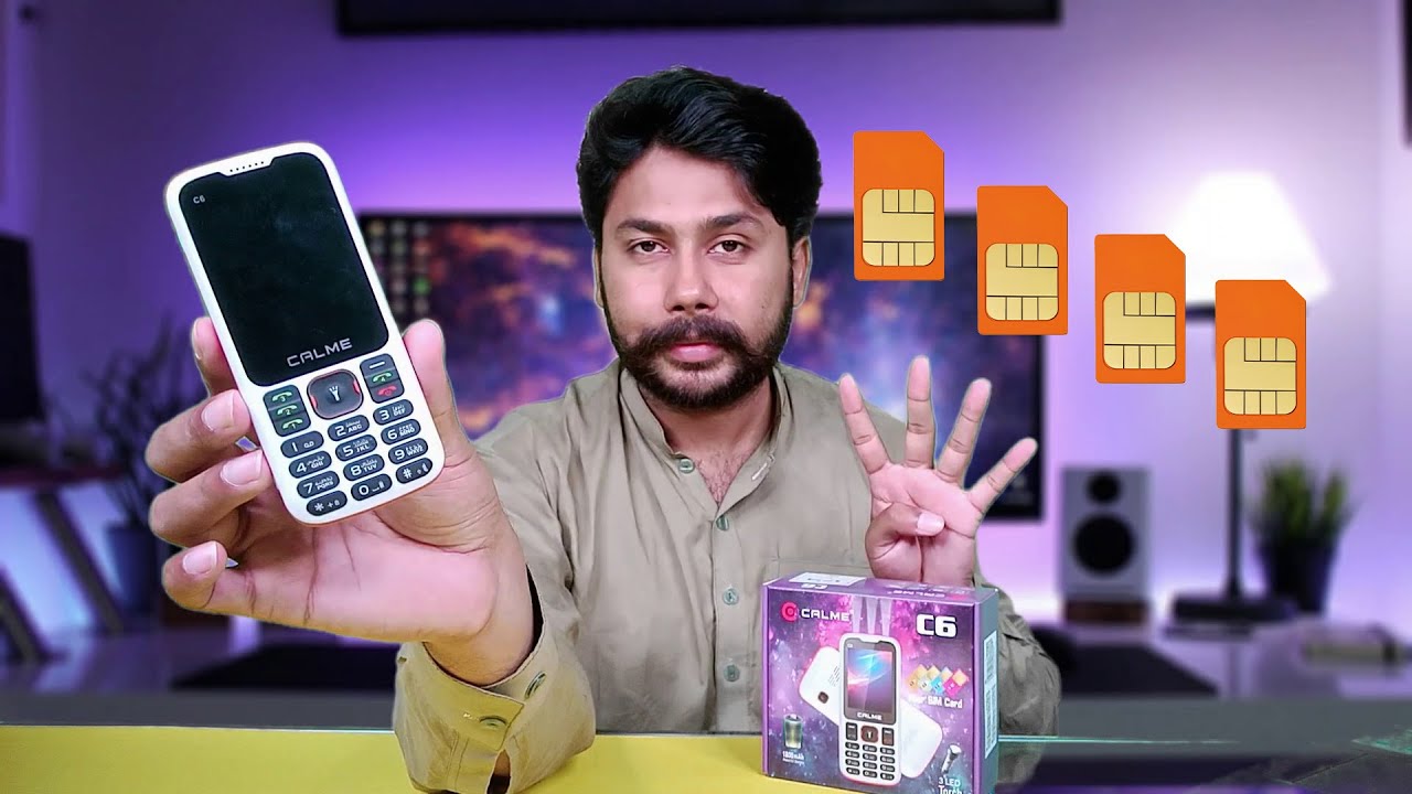 This Phone Support 4 Sim Cards At A Time | Calme C6 Unboxing - YouTube