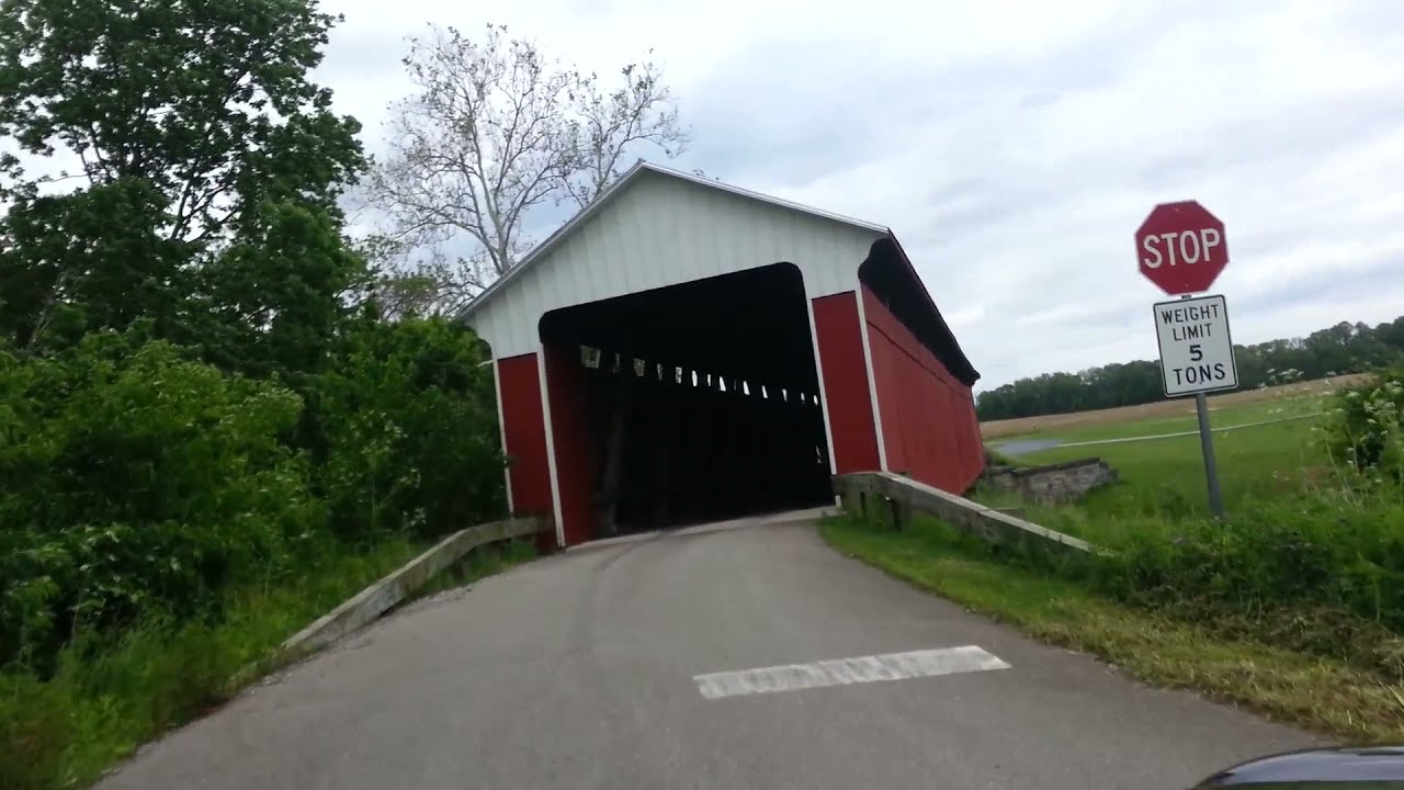 Scipio Covered bridge, Jennings County Indiana - YouTube