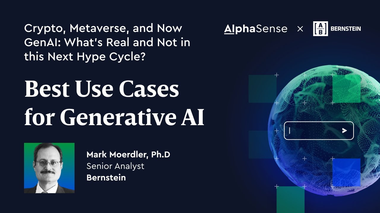 What are the Best Use Cases for Generative AI? | Bernstein | AlphaSense - YouTube