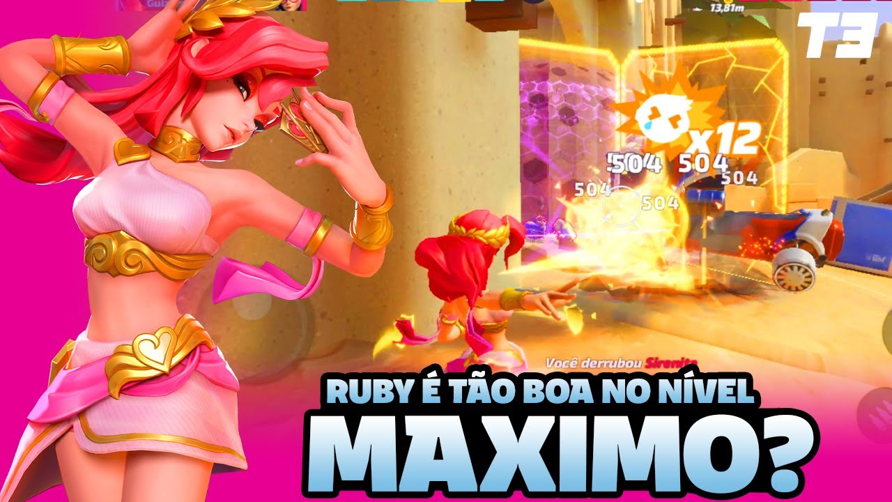 É TÃO BOA ASSIM? JOGUEI COM A RUBY NO NÍVEL MÁXIMO (10) - T3 ARENA - YouTube