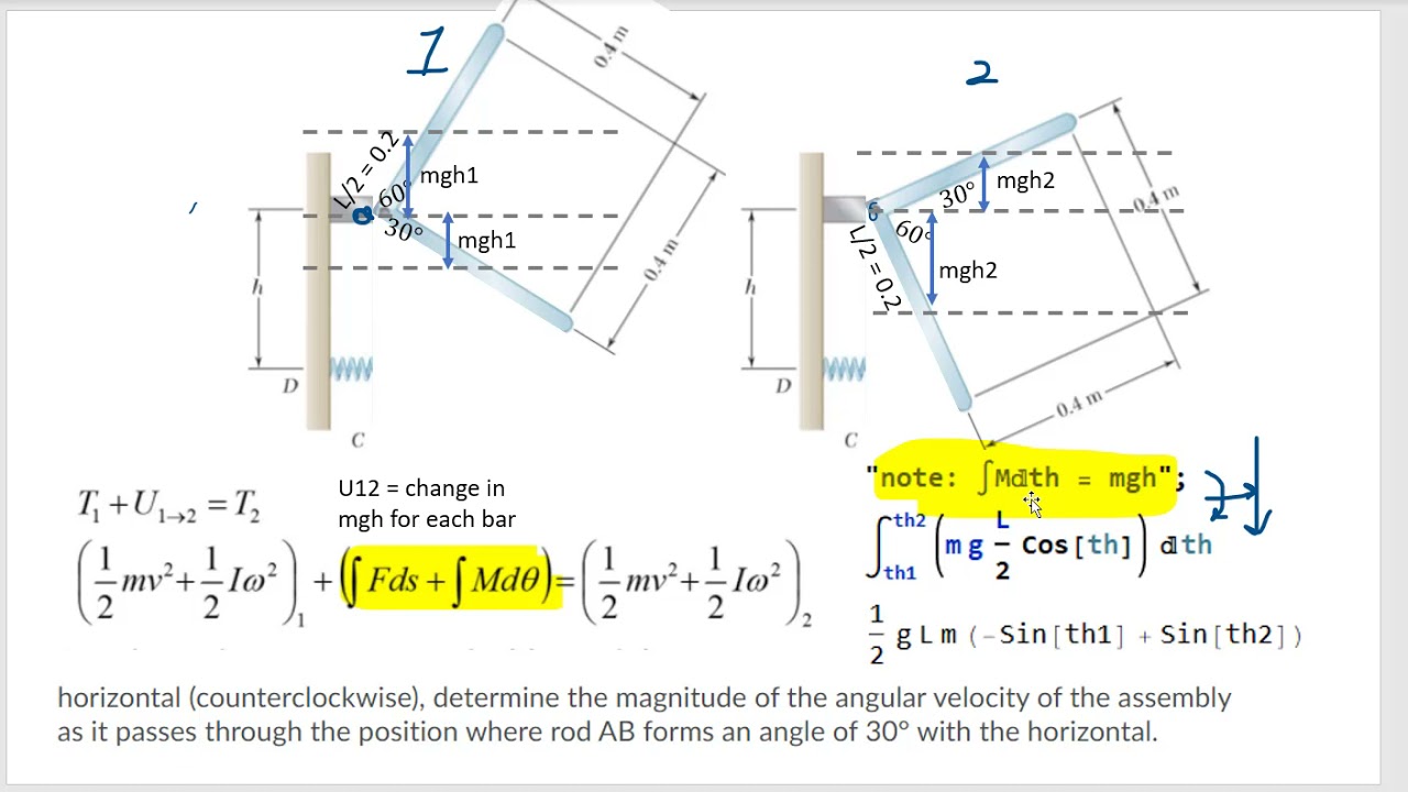Dynamics: HW help work and energy - YouTube