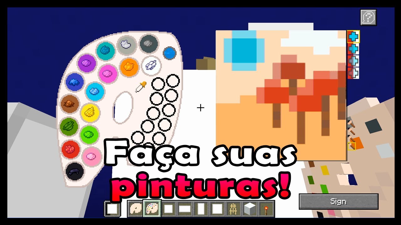 COMO FAZER SUAS PRÓPRIAS PINTURAS NO MINECRAFT - YouTube