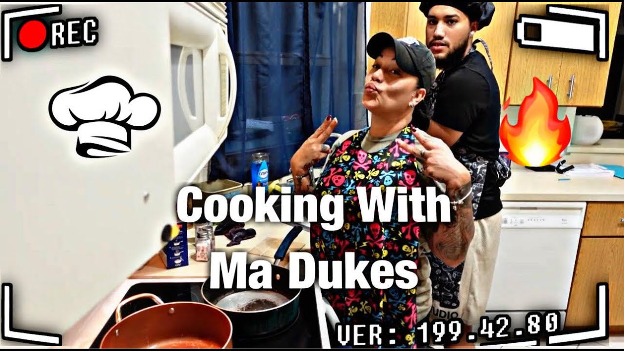 COOKING WITH MA DUKES.. HILARIOUS - YouTube