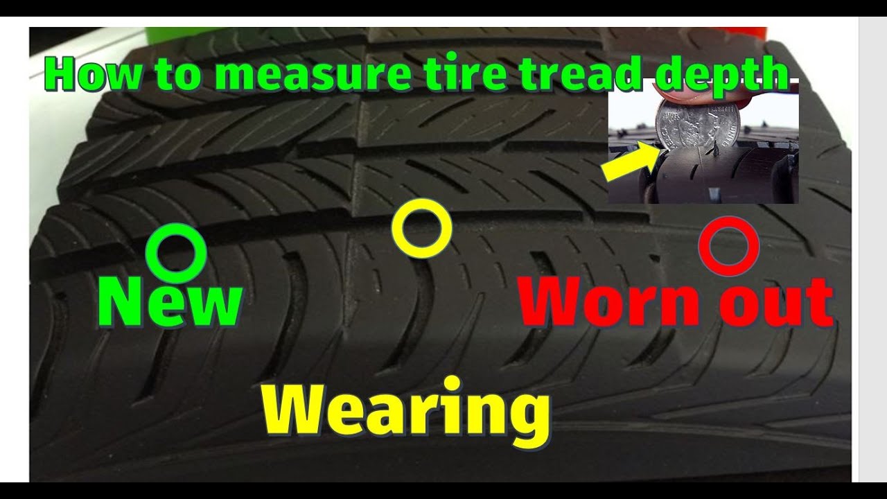 How to Check & Measure Tire Tread Depth - YouTube