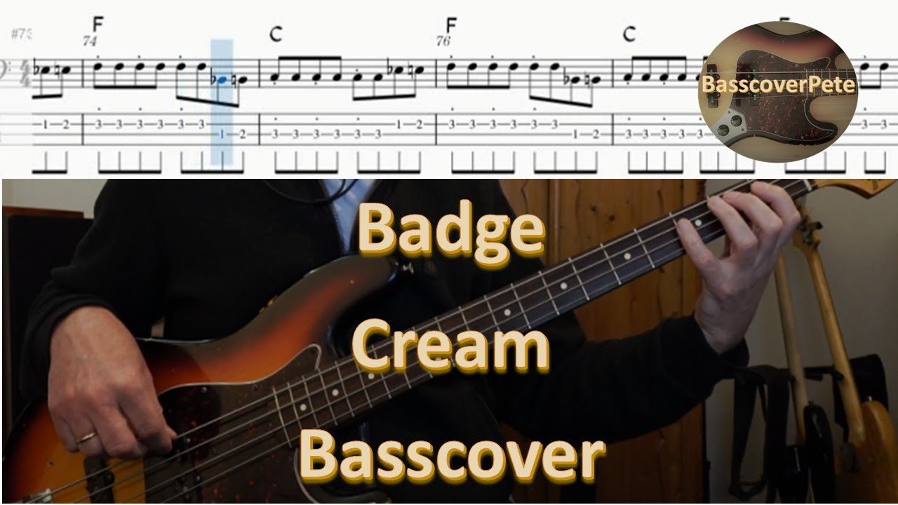 Cream - Badge. Bass Cover Tabs Score (standard notation) Chords ...