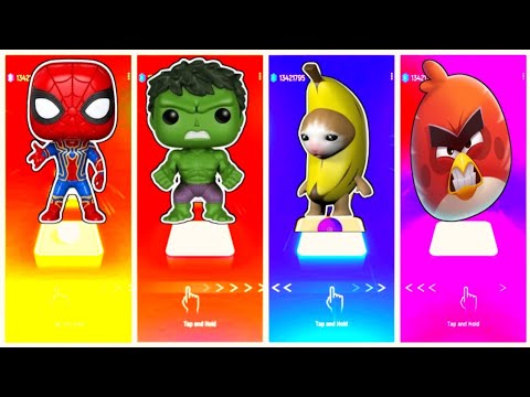 Funko pop Marvel 🆚 Hulk 🆚 Banana cat 🆚 Angry birds 🎶 Who is Best? - YouTube