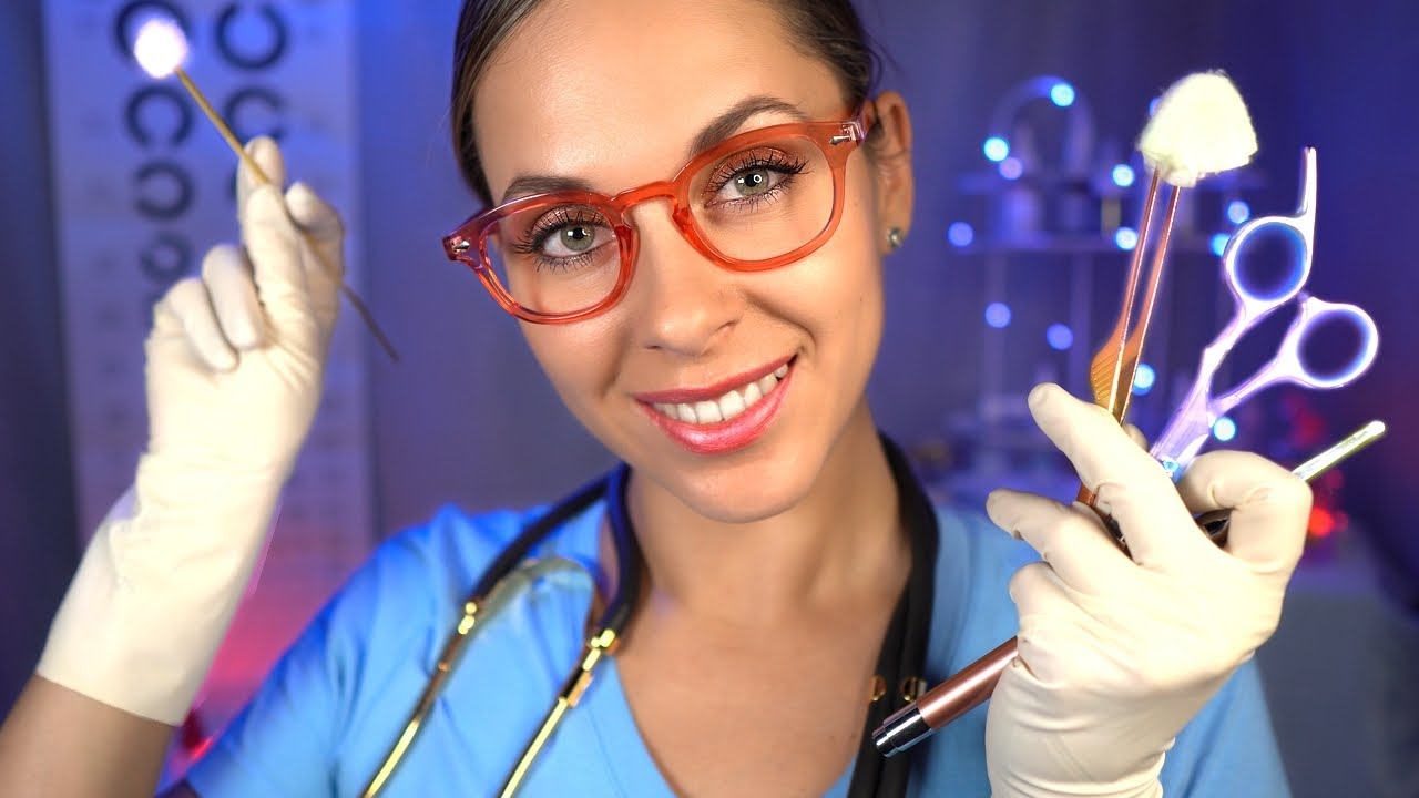 Ear Surgery ASMR, ear Exam ROLEPLAY, Otoscope, cupping, Personal ...