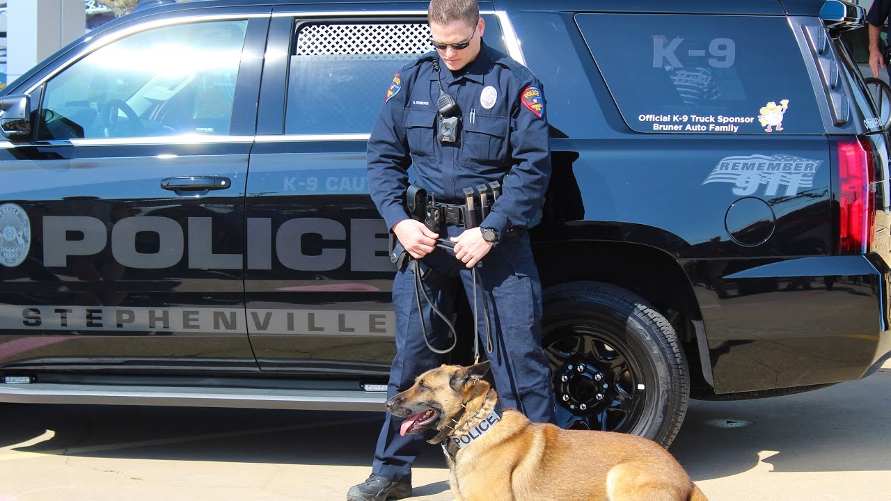 Stephenville Police K-9 Unit Welcome Event - YouTube