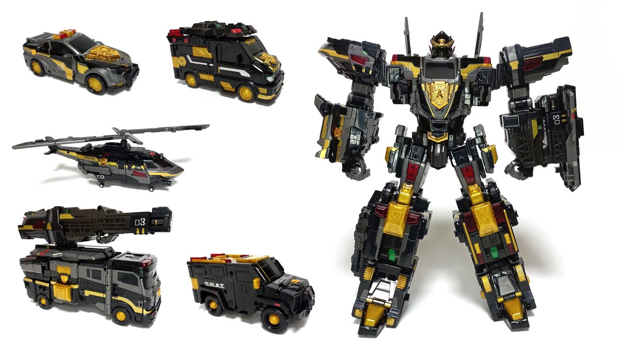 최강경찰 미니특공대 - 저스티스 타이탄 블랙 에디션 MINIFORCE SUPER COPS - Justice Titan Black ...