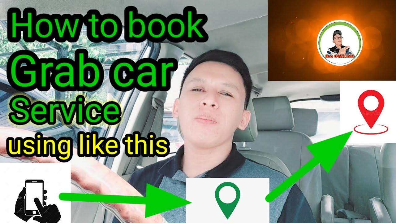 How to book grab car service using different place of pick up location ...