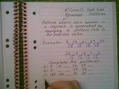 Recursive Patterns - YouTube
