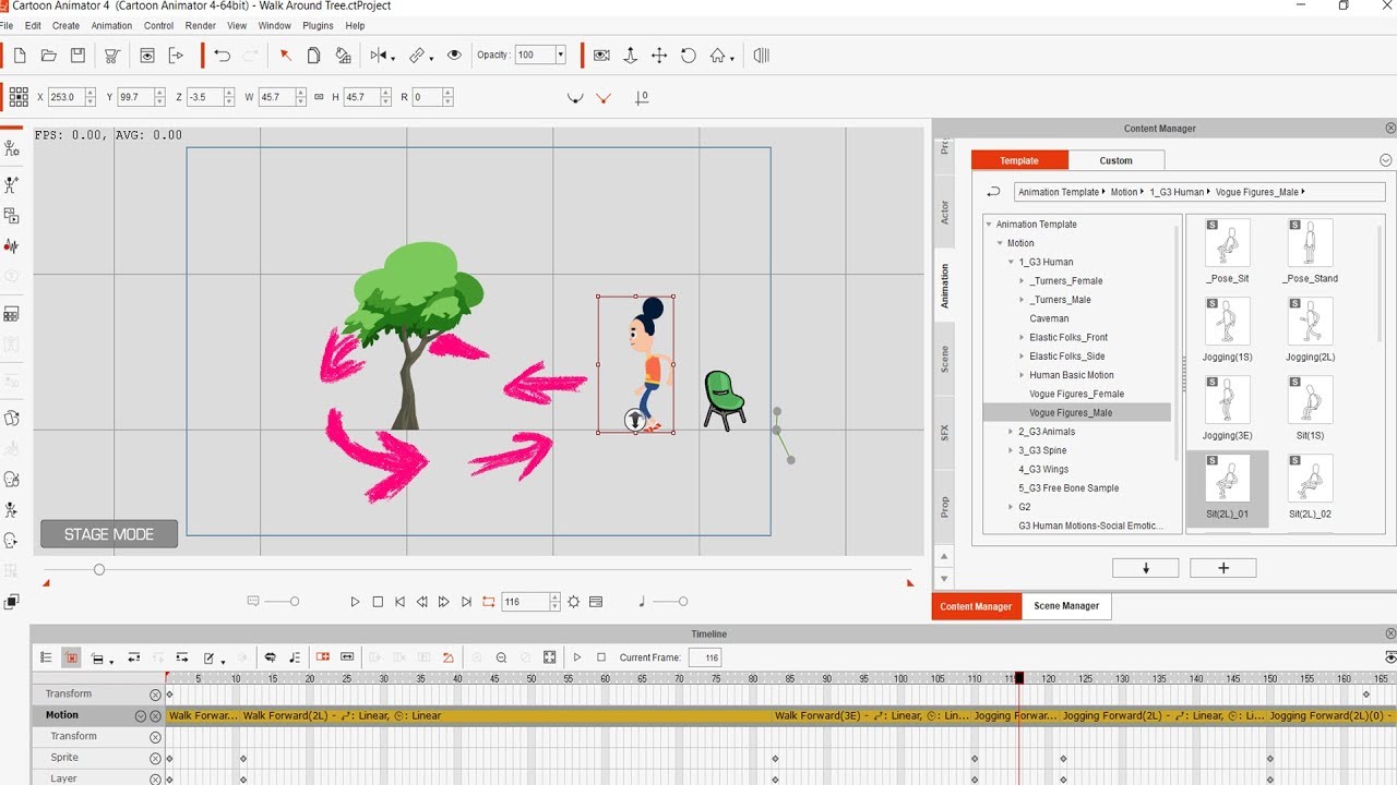Cartoon Animator 4 Tutorial how to google character image Walking ...