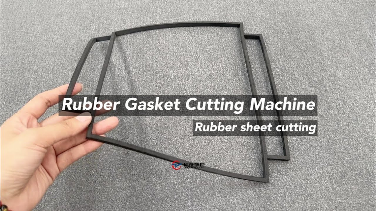 CNC Rubber Sheet Cutting Machine - YouTube