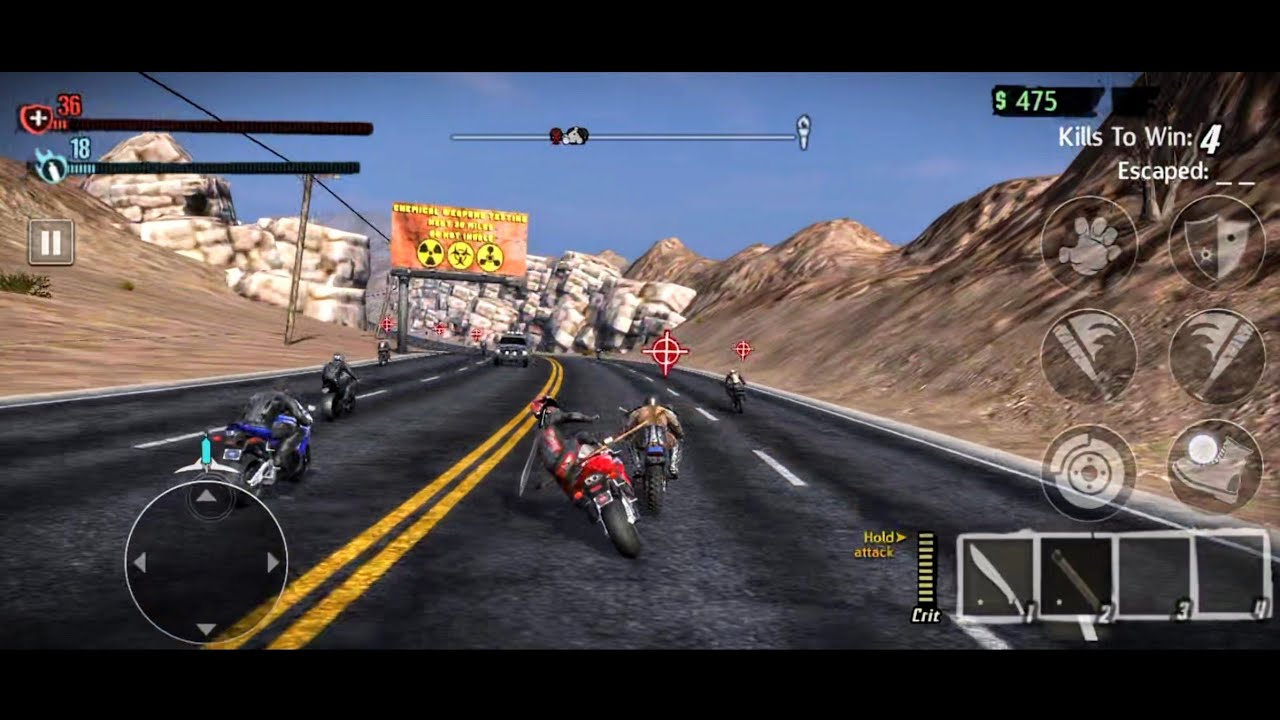Road Redemption mobile android gameplay - YouTube