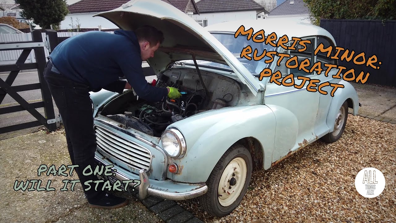 MORRIS MINOR - RUSTORATION PROJECT - PART ONE - WILL IT START? - YouTube